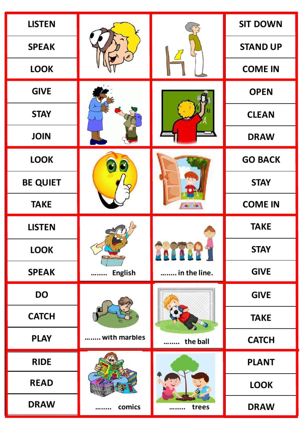 Grade 4 verbs 4593394 | hulyarhkn | Live Worksheets