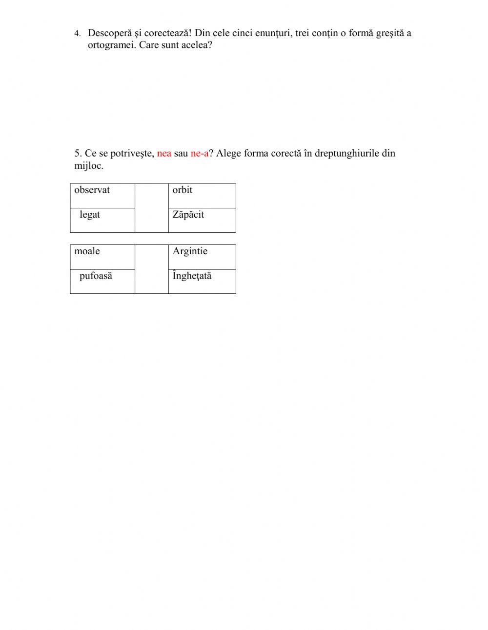 Nea-Ne-a | Free Interactive Worksheets | 619249