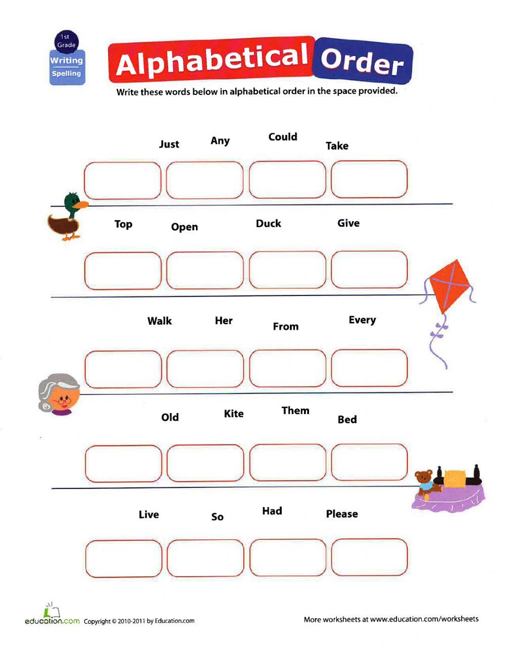 6348294 | ABC Order | jrebich | LiveWorksheets