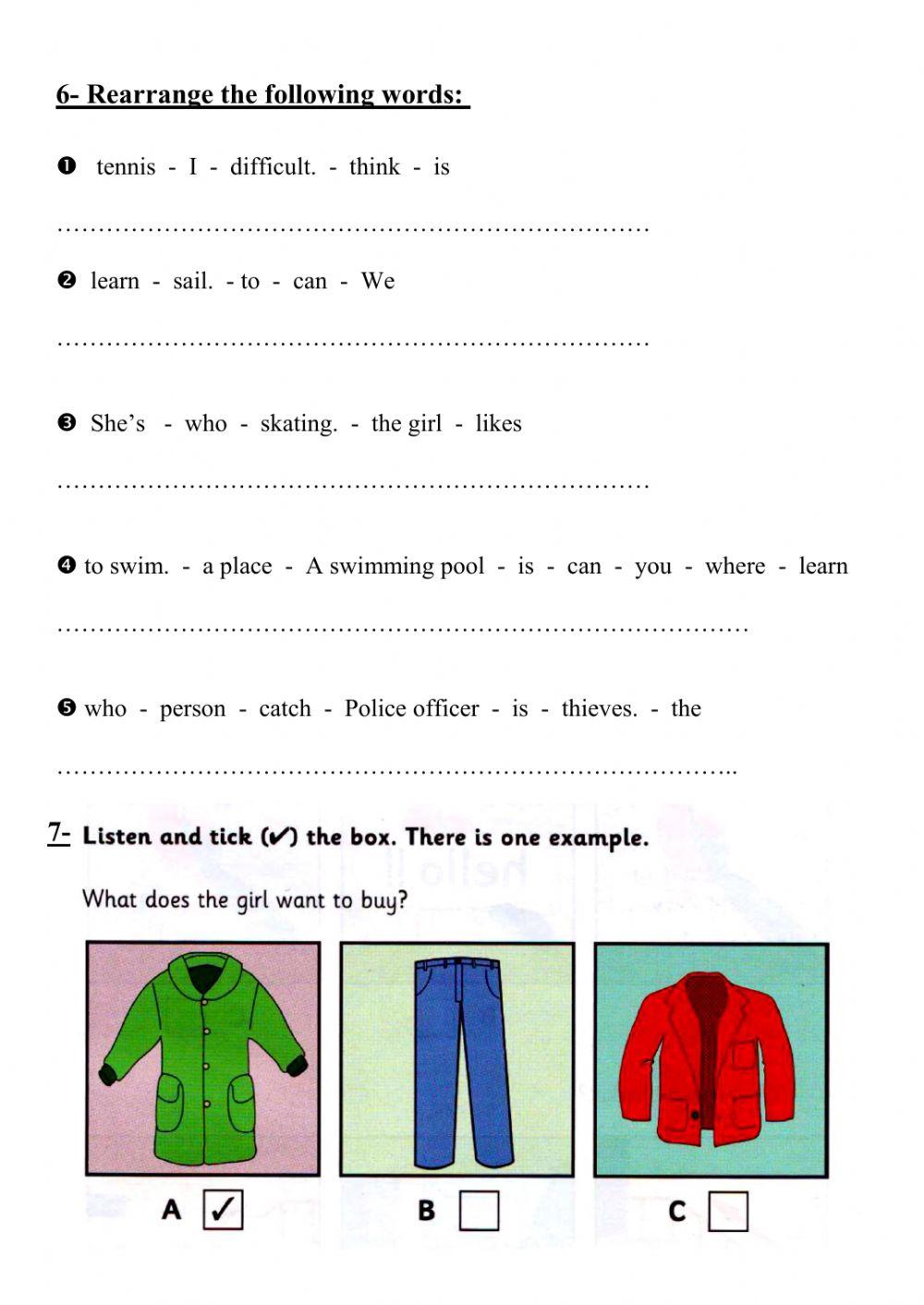 G3 English quiz 6437570 | Ahmed Mohamed | Live