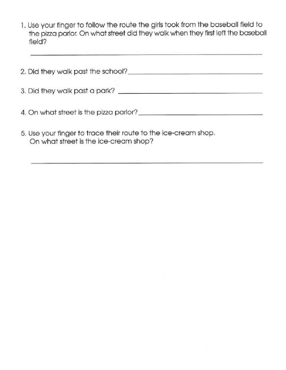 Neighborhood Map | Free Interactive Worksheets | 4594628