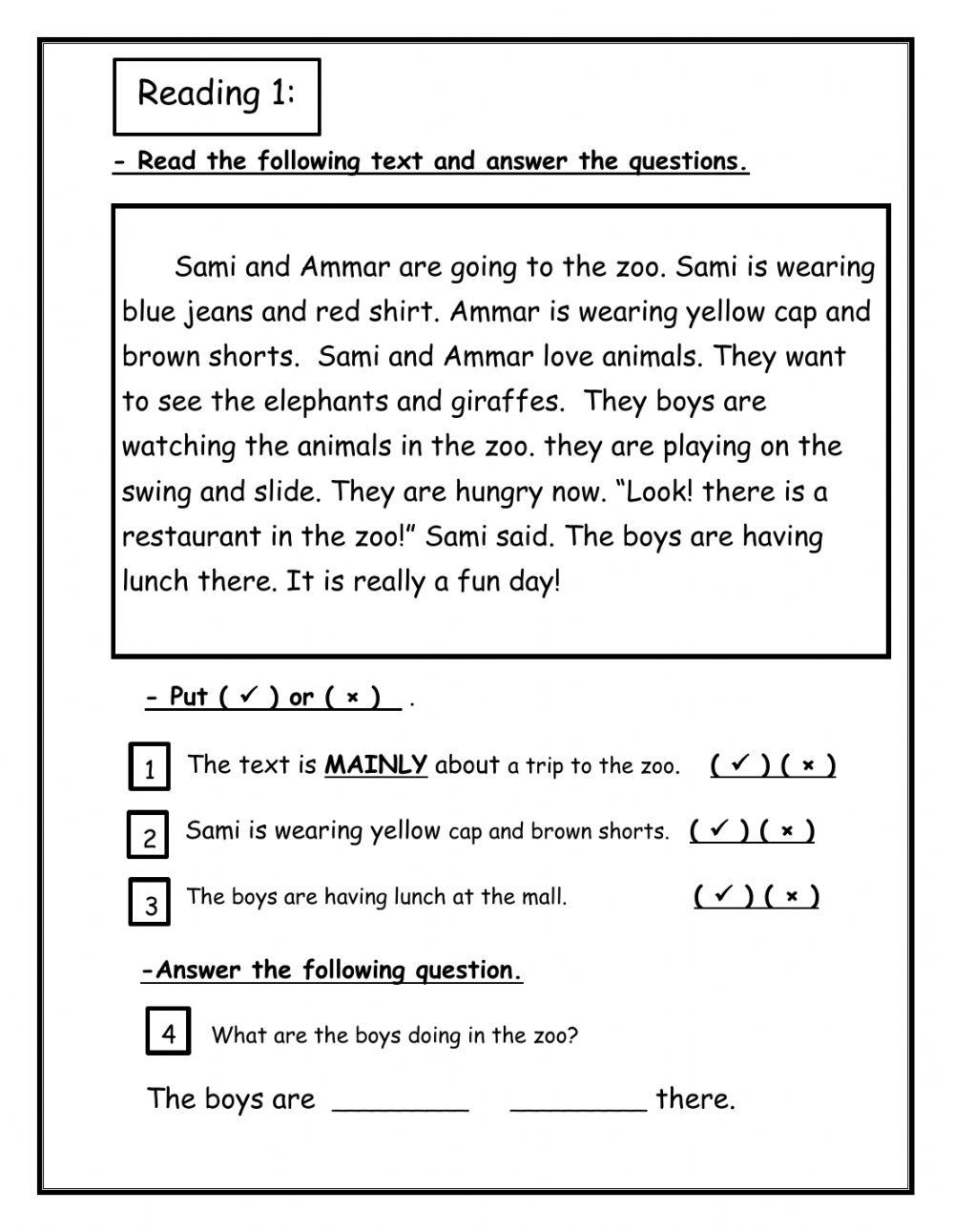 Let's practice together -1 worksheet | Live Worksheets