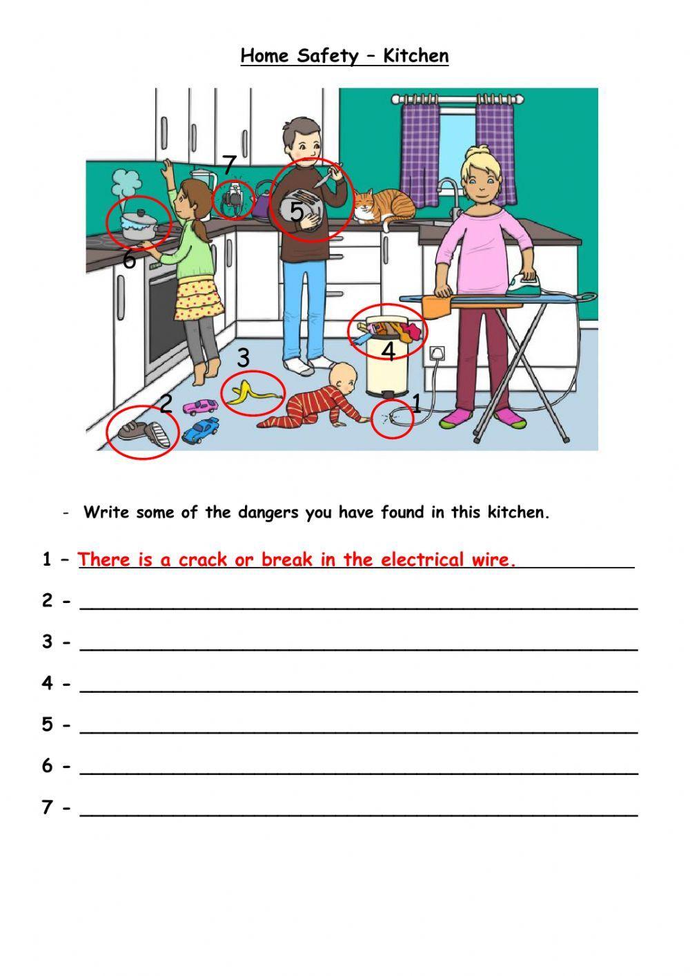 620371 | Home Safety - Kitchen - Words | ntaylor43