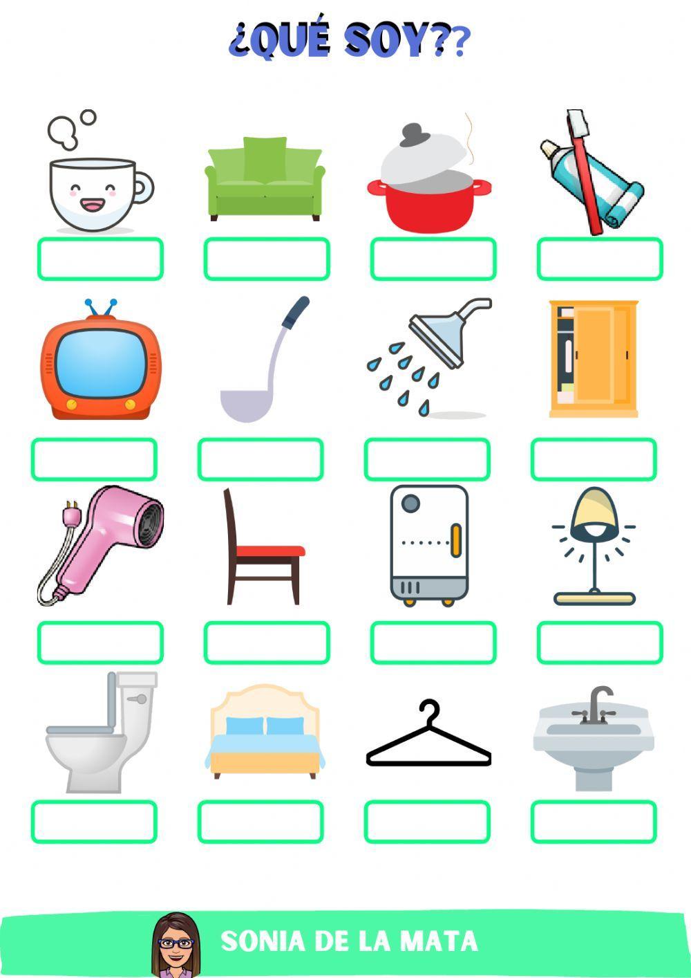 everyday objects in spanish