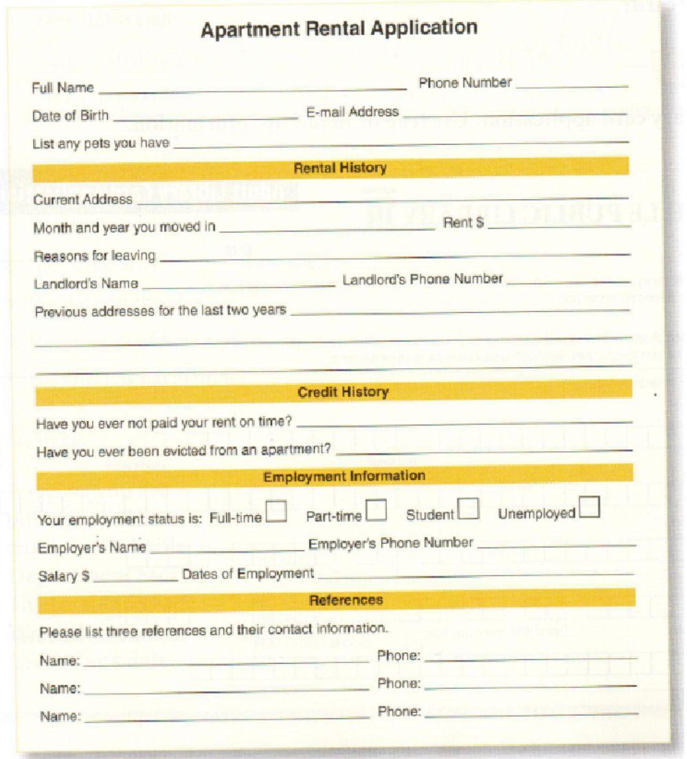 Housing Applica… | Free Interactive Worksheets | 6349817