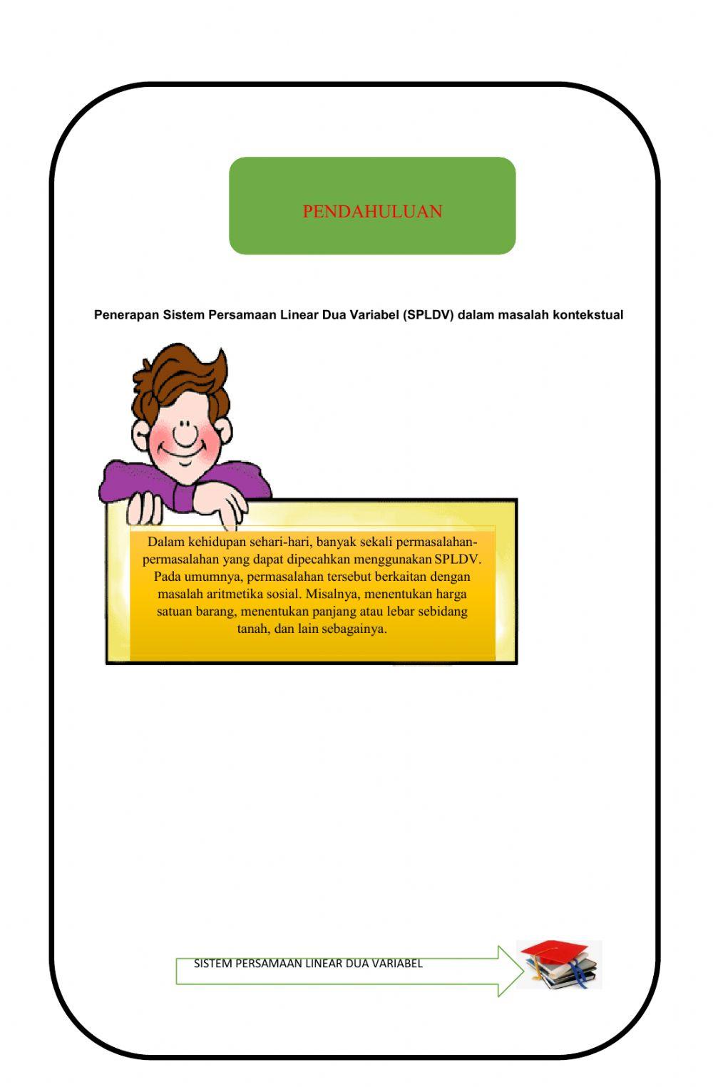 Latihan spldv interactive worksheet | Live Worksheets