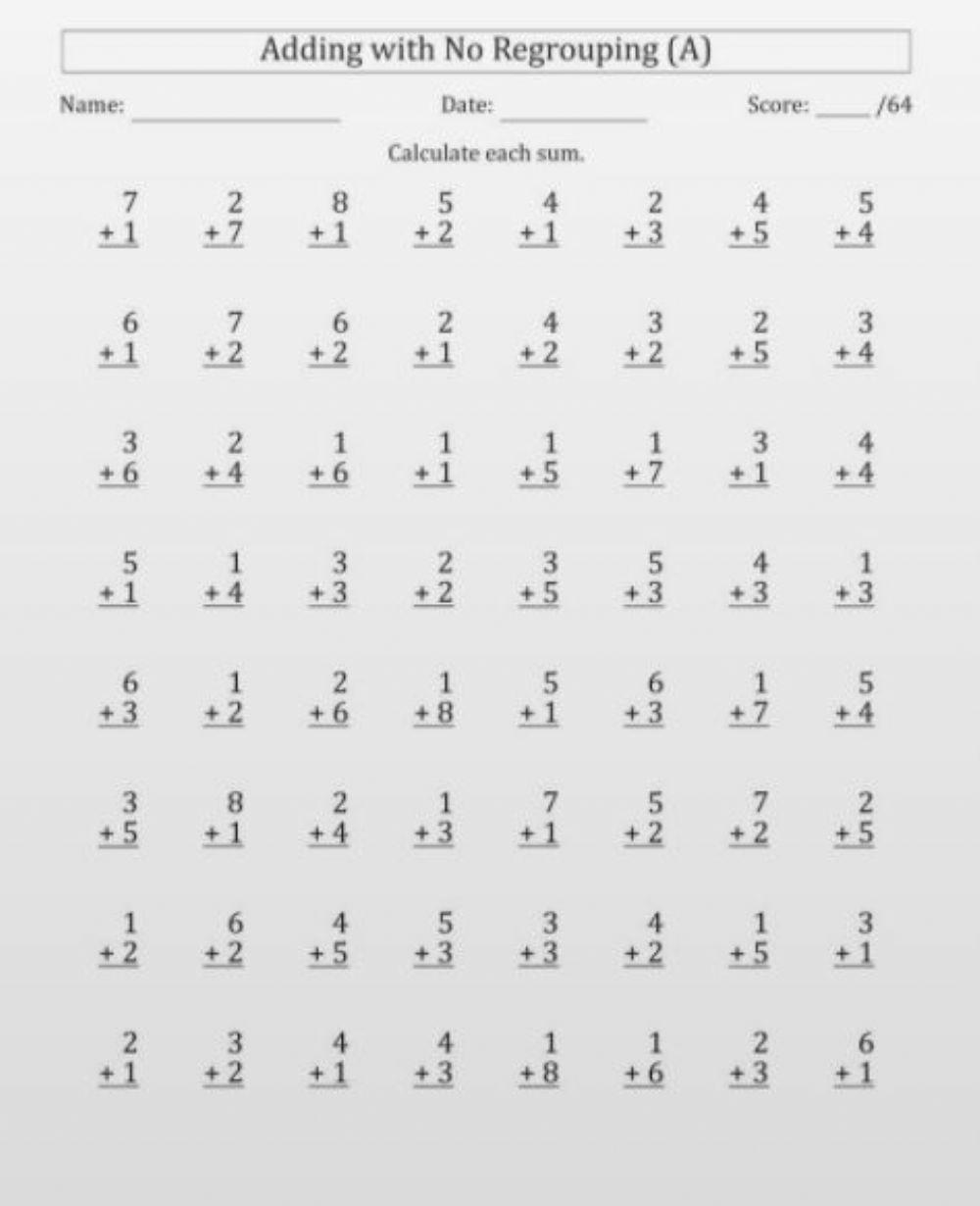 Addition facts A 621931 | marysuggs | Live Worksheets