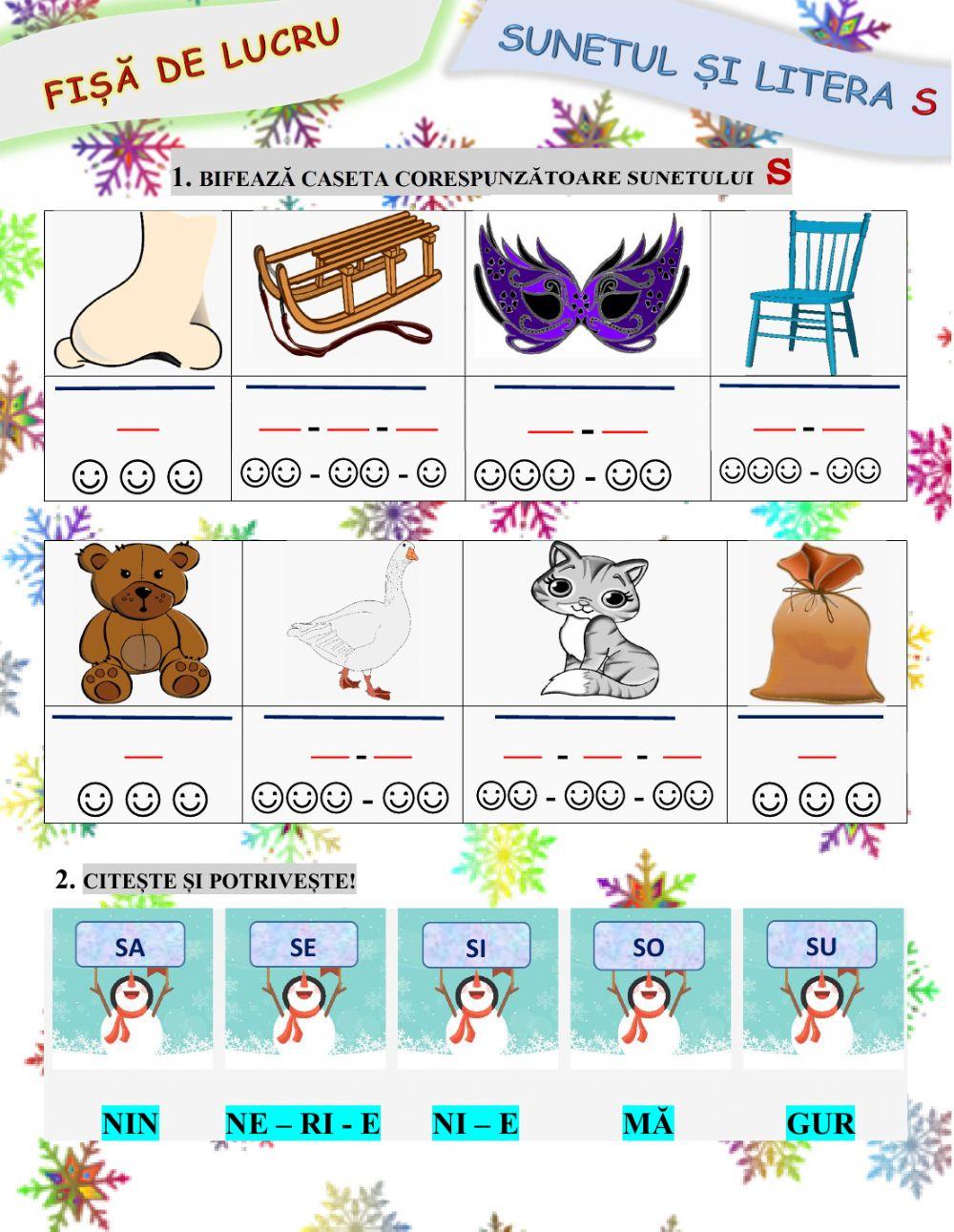 SUNETUL ȘI LITE… | Free Interactive Worksheets | 622130