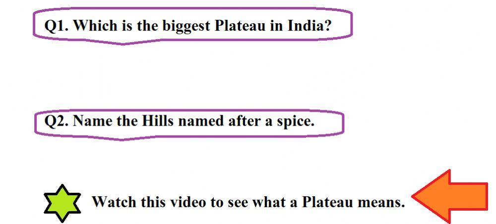 Map - Plateaus worksheet | Live Worksheets