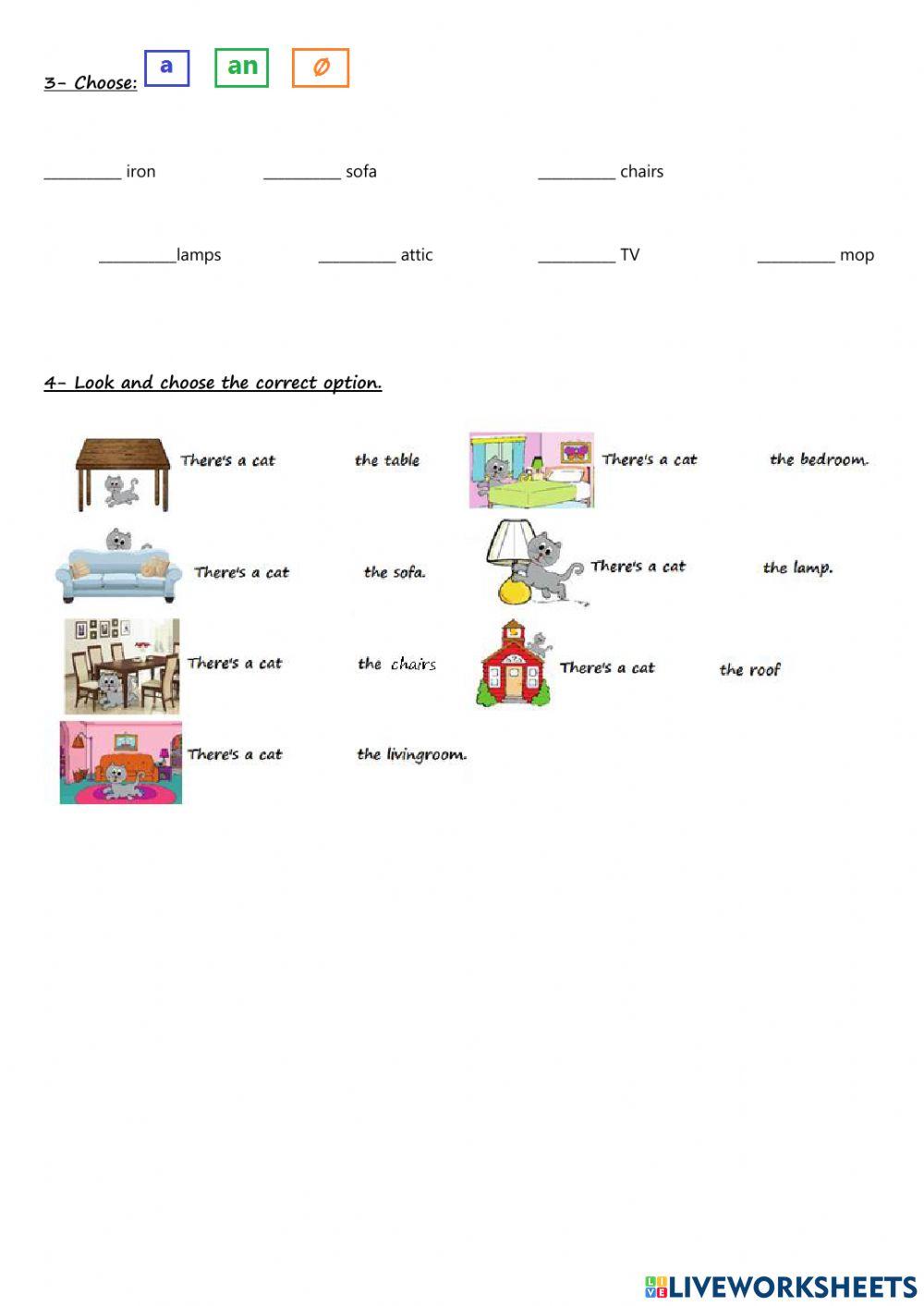 The house online exercise for 1° | Live Worksheets