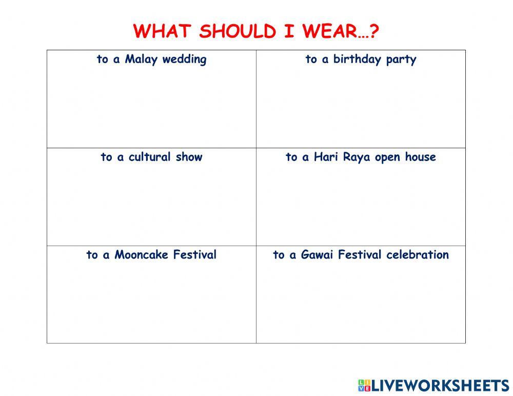 Tailor made activity for grade 6 | Live Worksheets