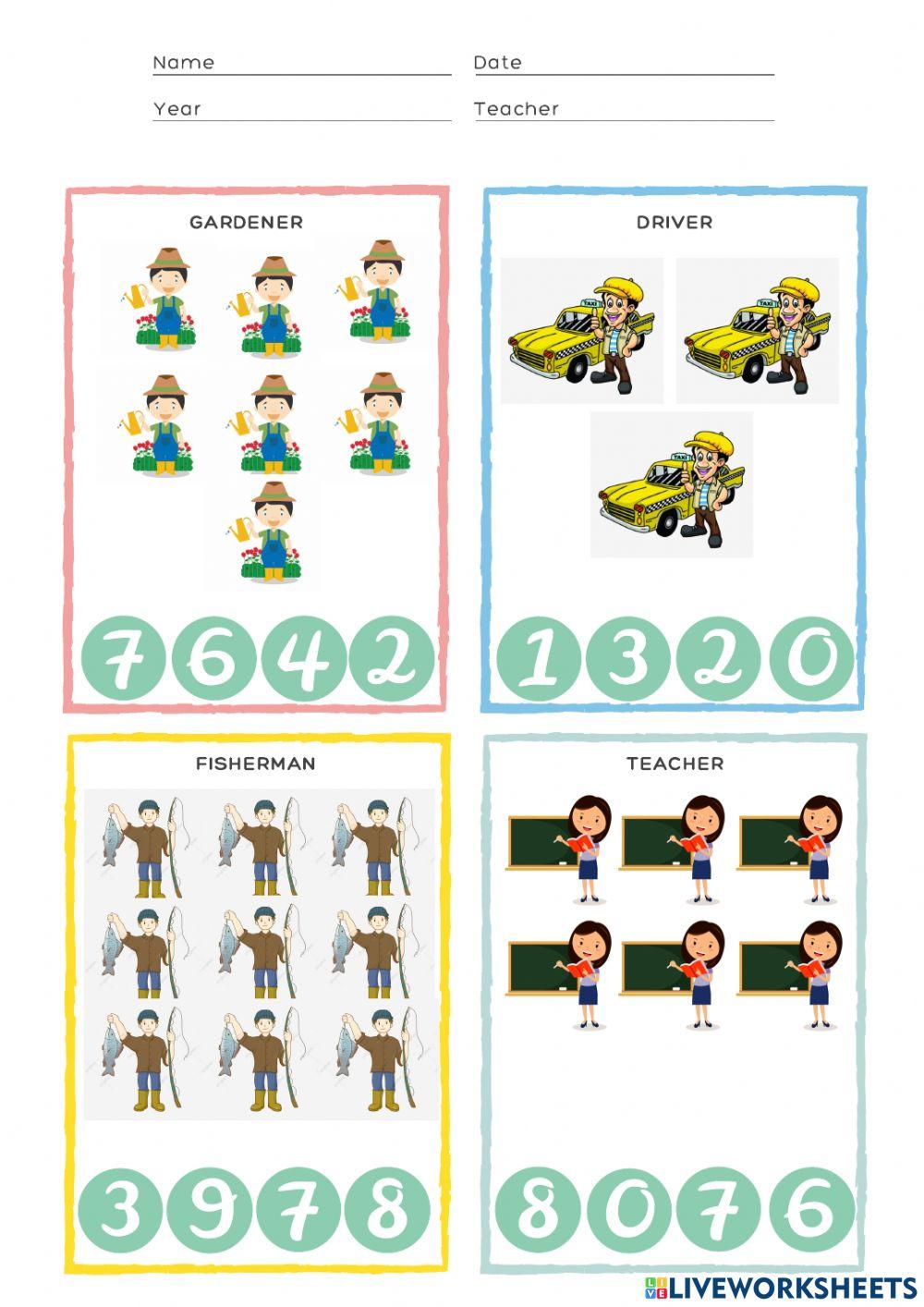 Non uniform occupation exercise | Live Worksheets