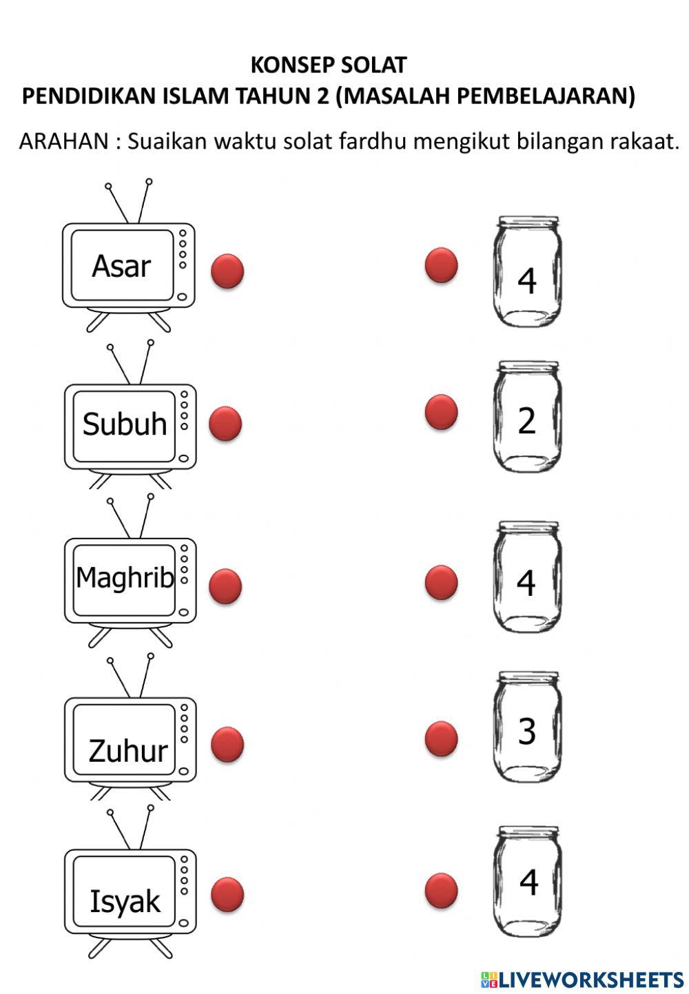1471485 | Konsep Solat | Wan71 | LiveWorksheets