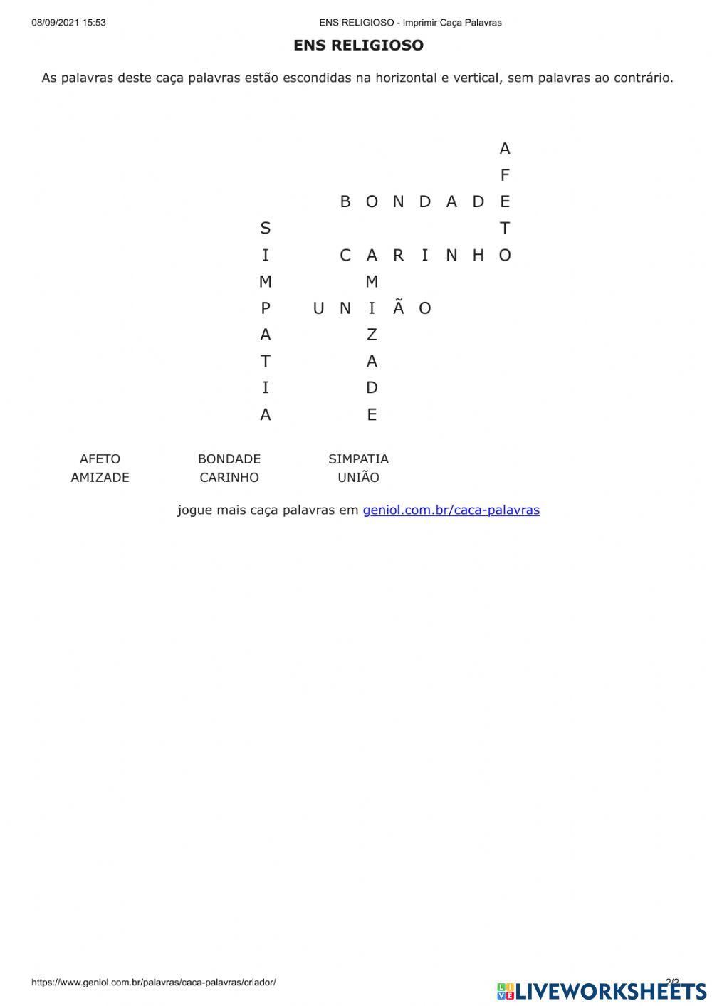 Portugues online exercise for 1 | Live Worksheets