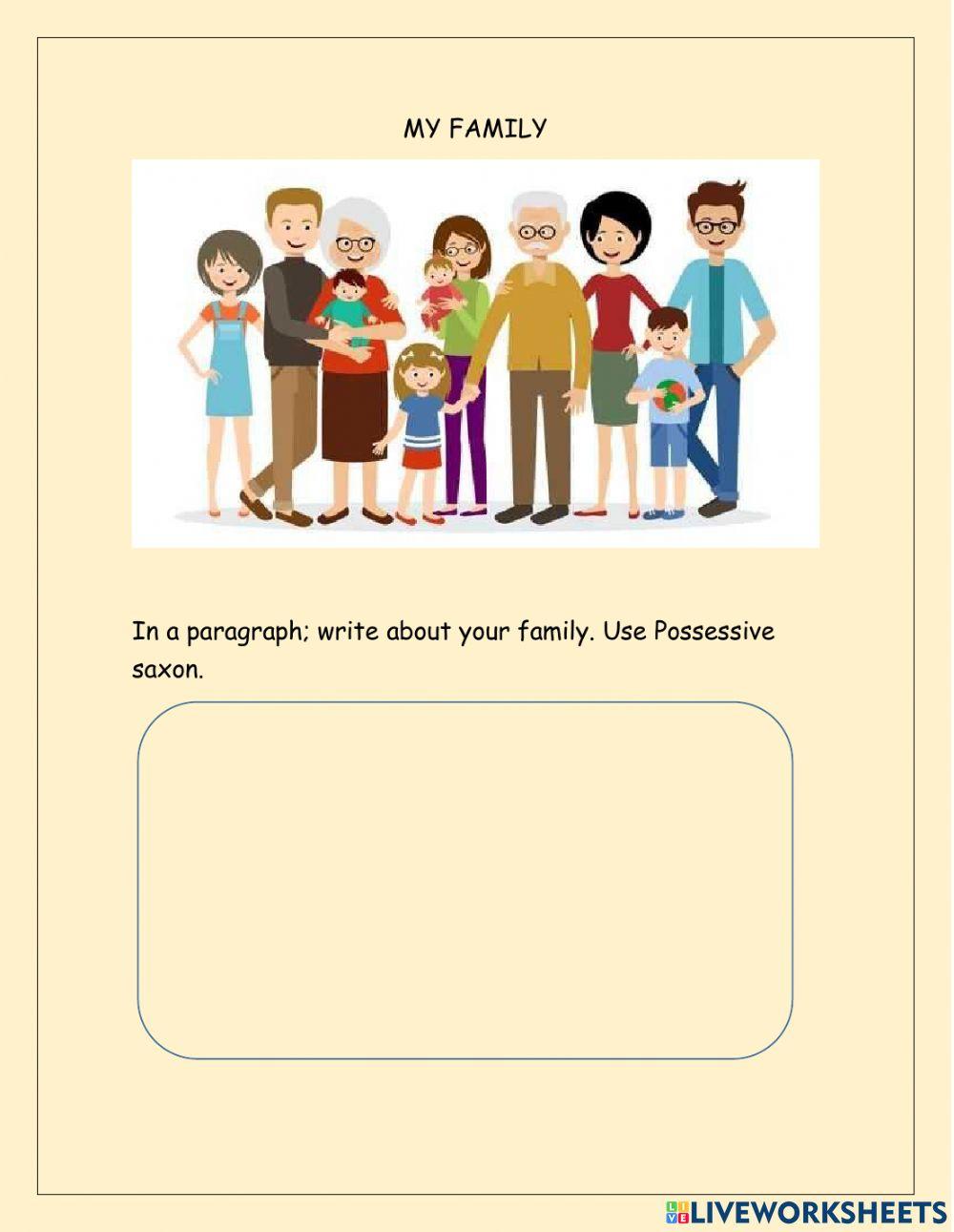 My family 1505364 | Alexanderca123 | Live Worksheets