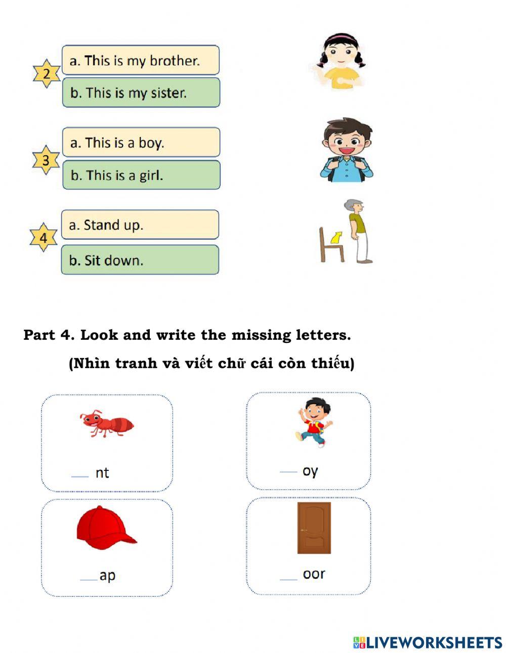 English 1 online pdf worksheet | Live Worksheets