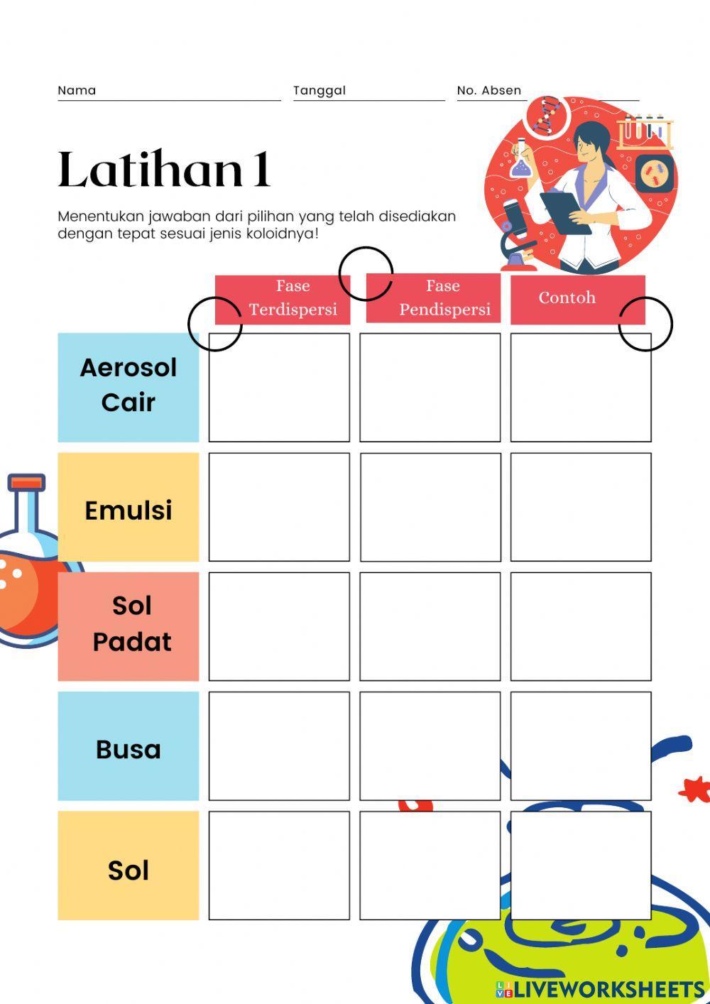 1506622 | Koloid | Rona Qotrunnada | LiveWorksheets
