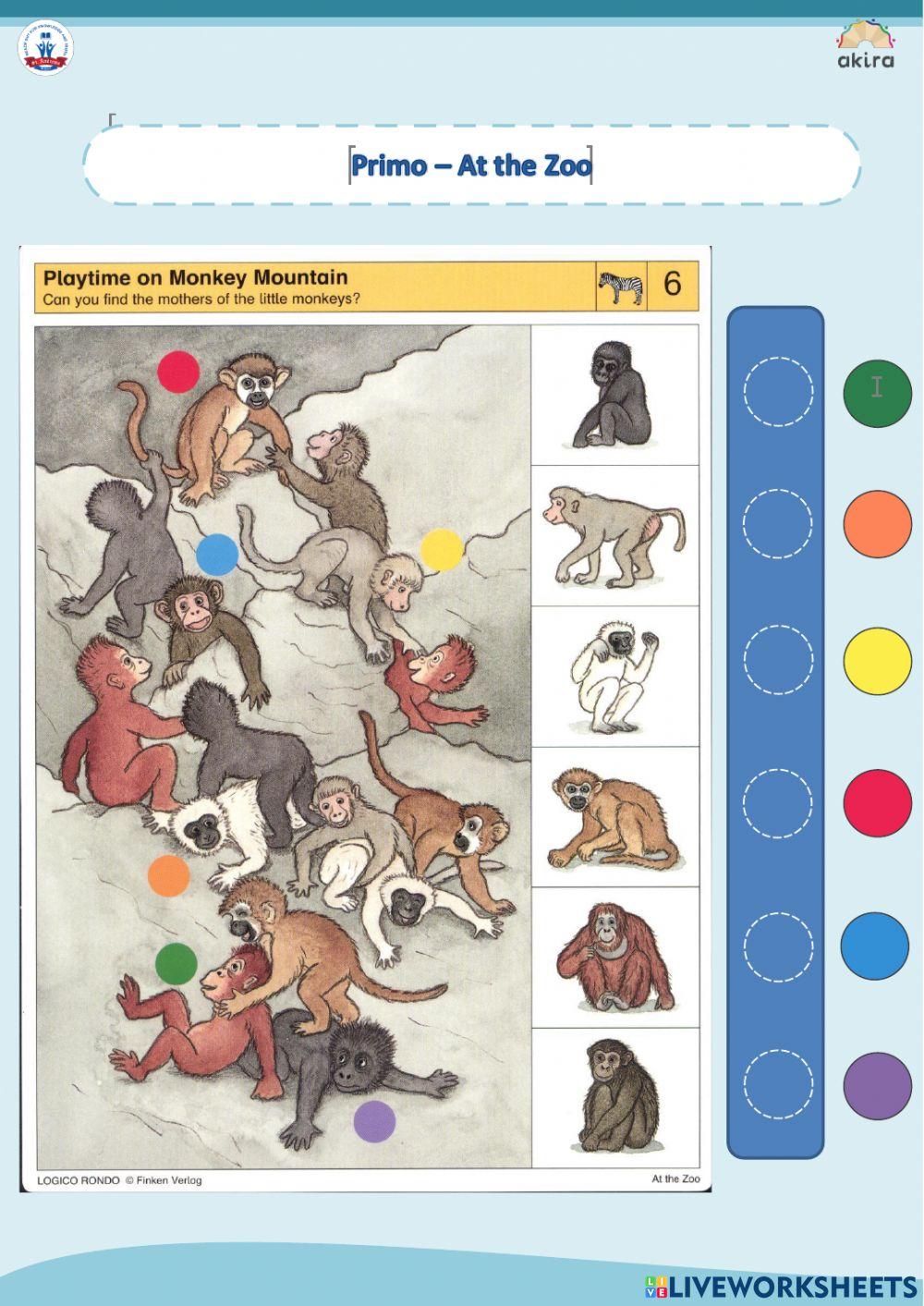 Primo-At the Zoo-6 online exercise for | Live Worksheets