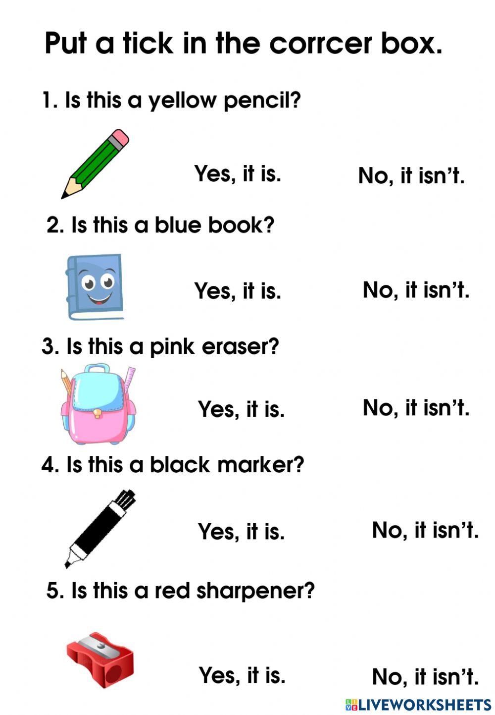 School things online exercise for kindergarten | Live Worksheets