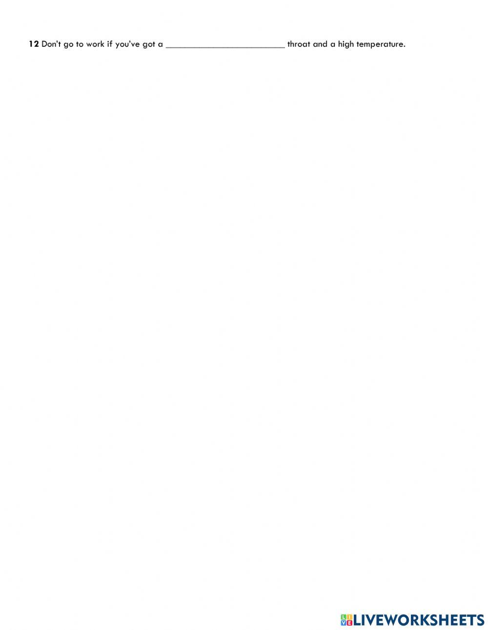 Middle Term Test worksheet | Live Worksheets