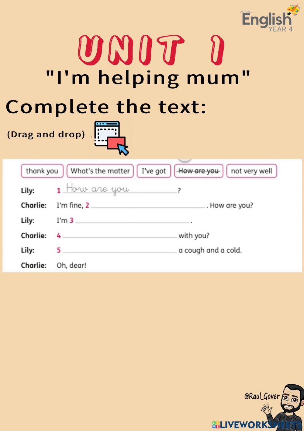 Unit 1 Lesson 3 Year 4 worksheet | Live Worksheets