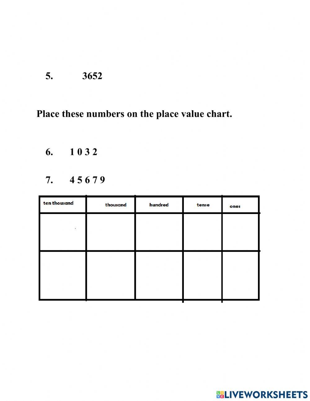 Test online exercise for 4 | Live Worksheets