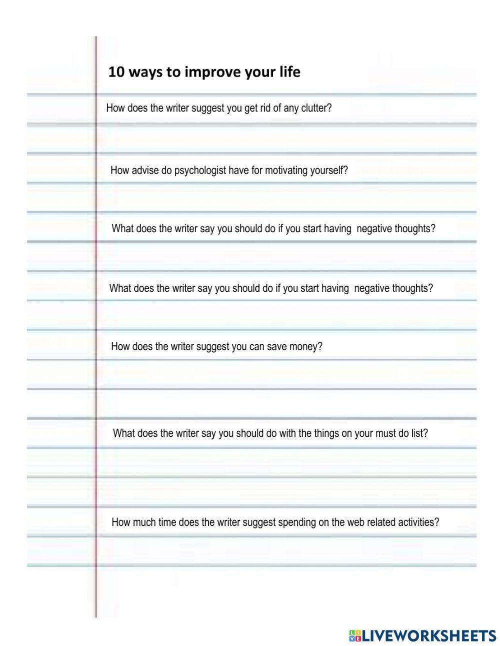 Improving life 1509321 | Esther Enriquez | Live