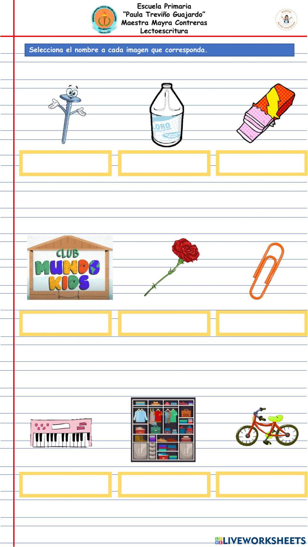 Sílaba cl | Free Interactive Worksheets | 1510208