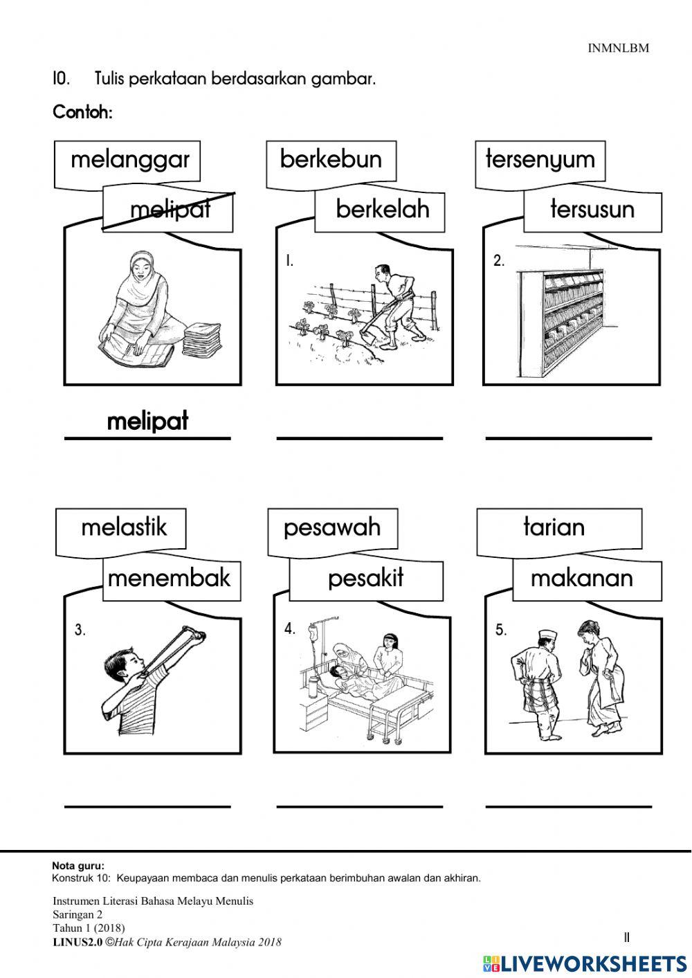 1511647 | BAHAGIAN 2 - instrumen MENULIS literasi tahun 1