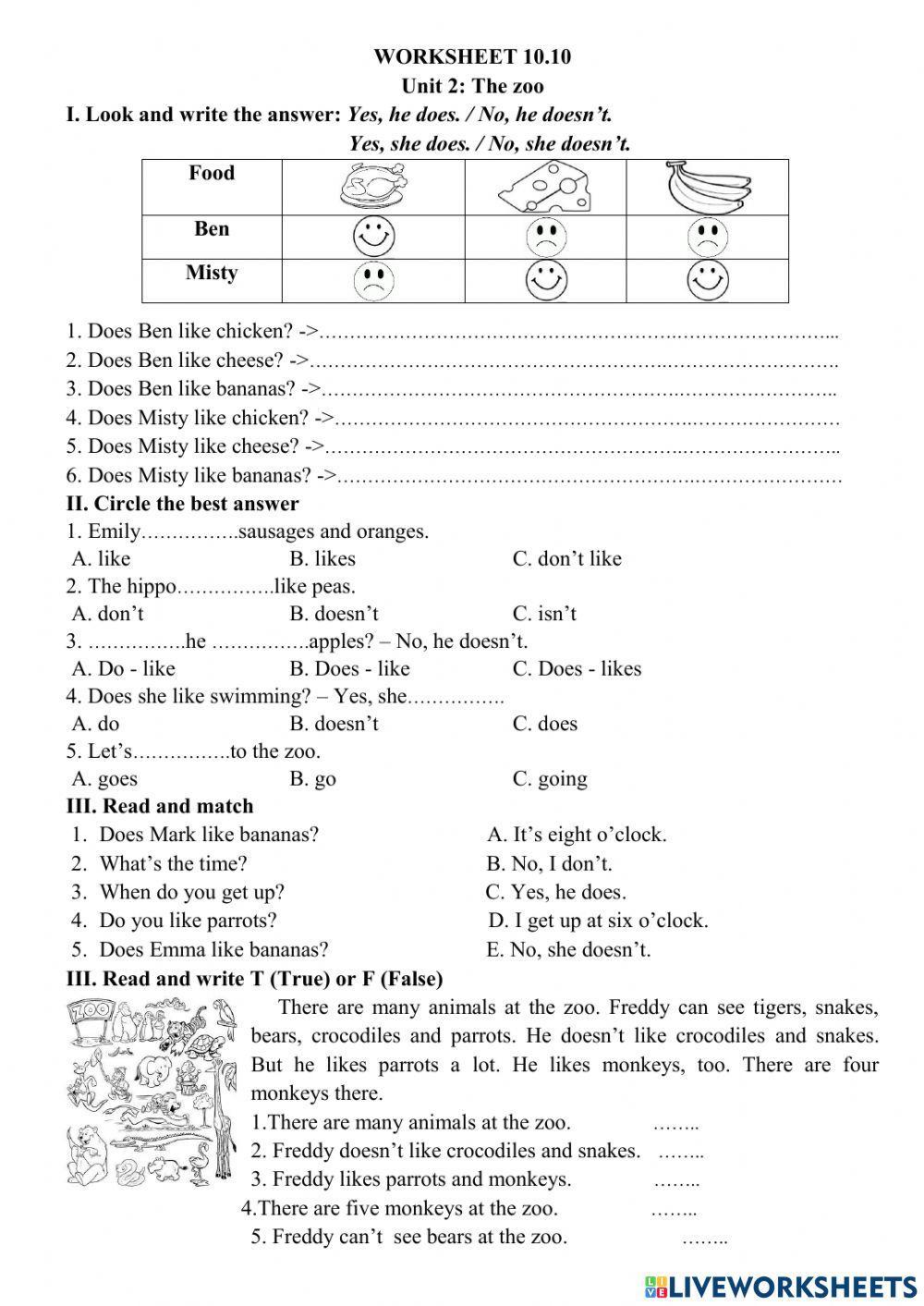 Sm2 ws 10.10 worksheet | Live Worksheets