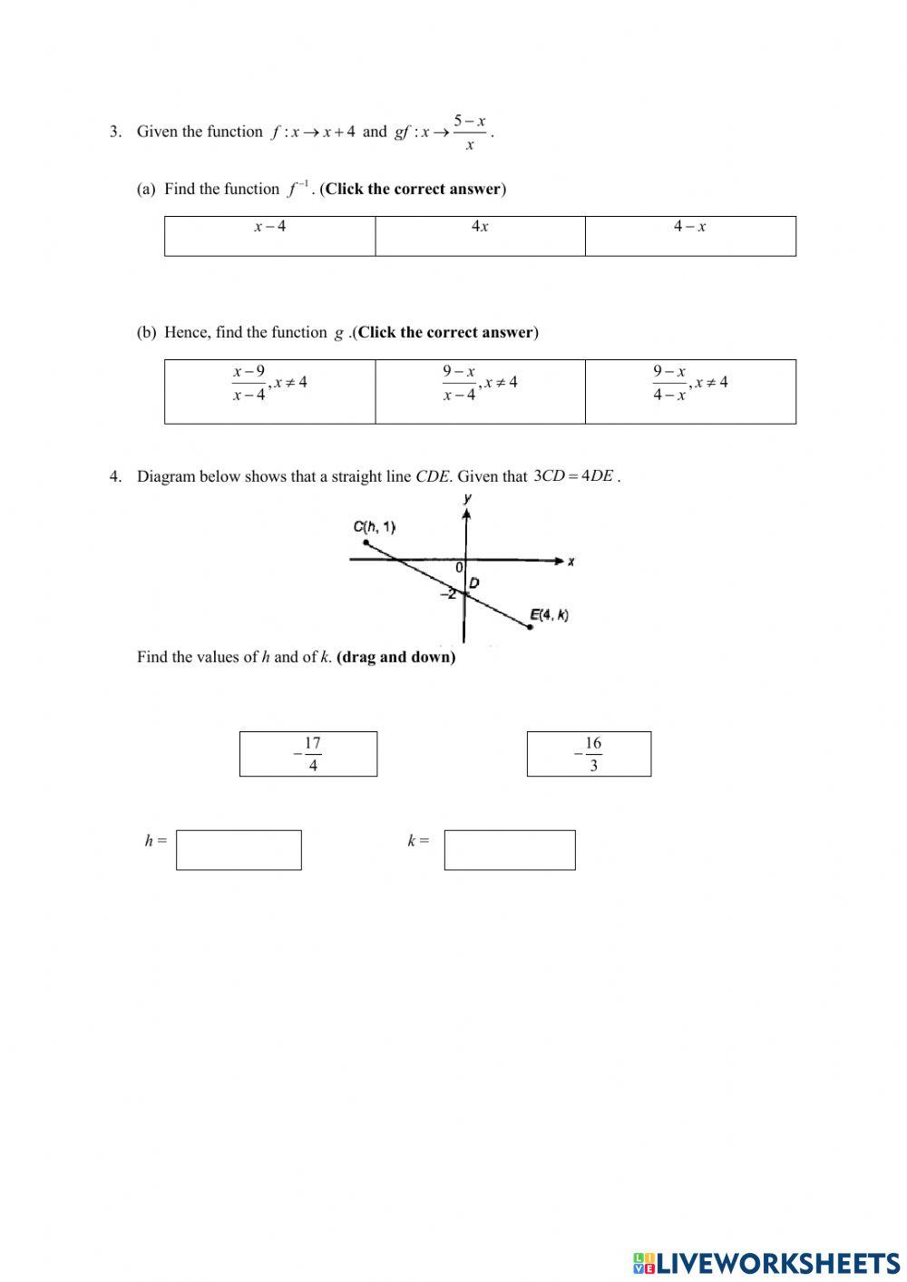 Revision Add Maths Form 4 12 10 2021 Online Exercise For Live Worksheets Revision Add Maths Form 4 12 10 2021 Online Exercise For Live Worksheets