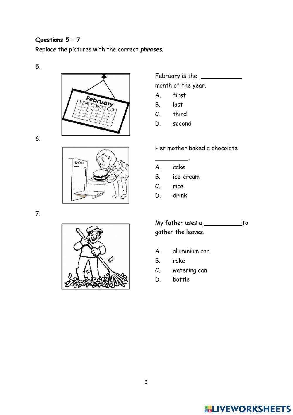 Revision year 2 | LiveWorksheets | 1512375