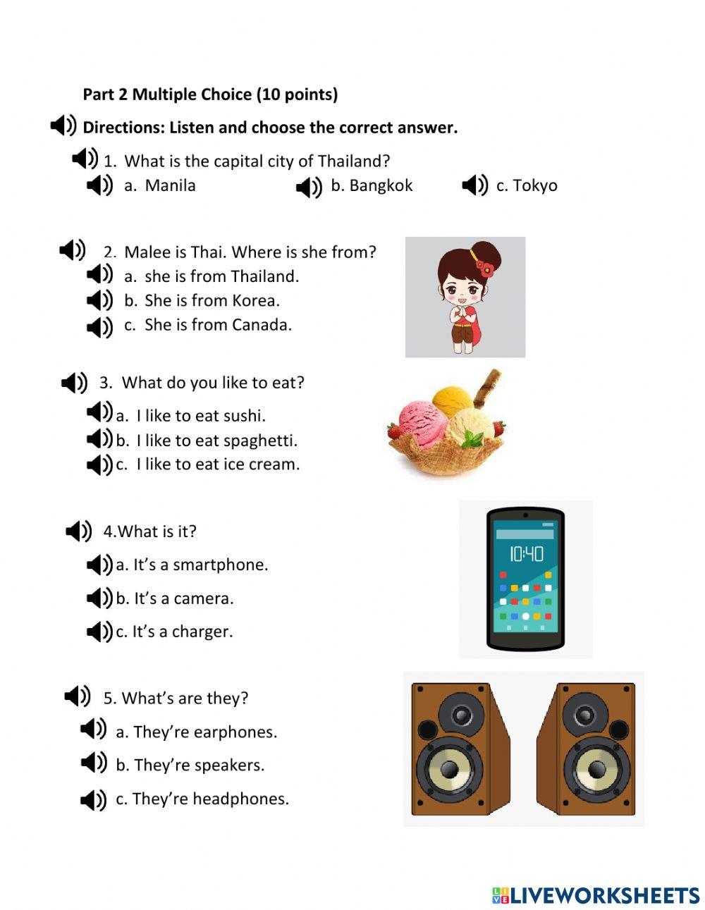 P4 Test worksheet | Live Worksheets