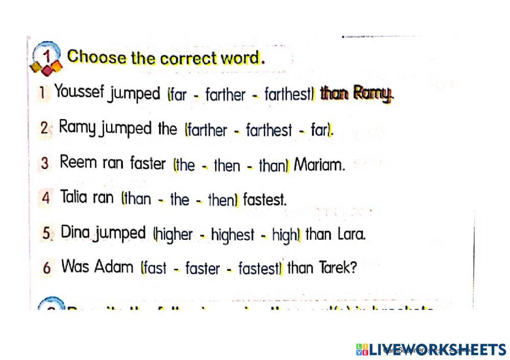 Plus pg 25 worksheet | Live Worksheets