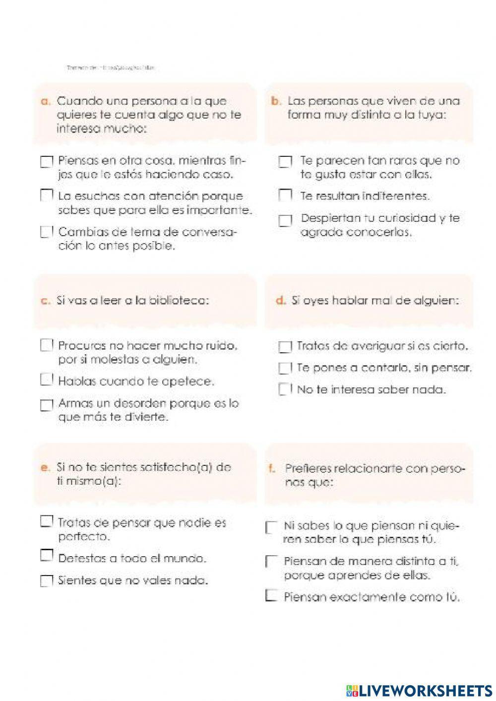Tolerancia interactive exercise | Live Worksheets