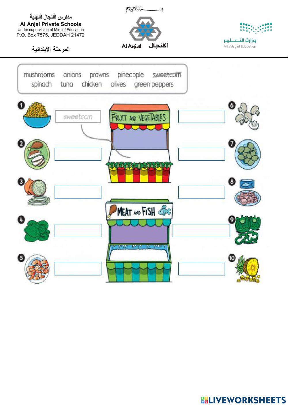 What's fun about food worksheet | Live Worksheets