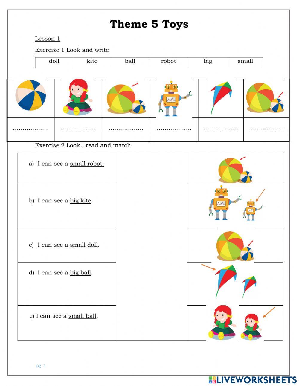 Smart start 3-Theme5-L1 worksheet | Live Worksheets