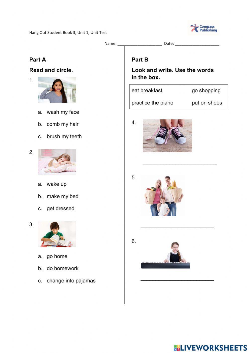 Hang Out 3 | Free Interactive Worksheets | 1514265