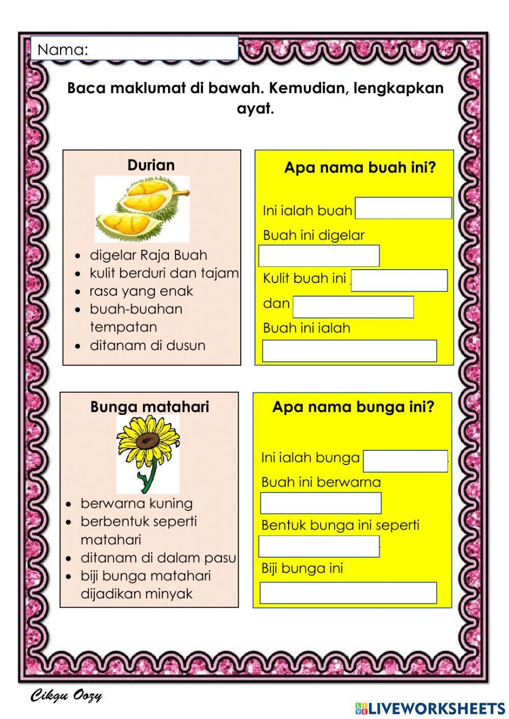 Baca Label 1514234 | chitiramathiee | Live Worksheets