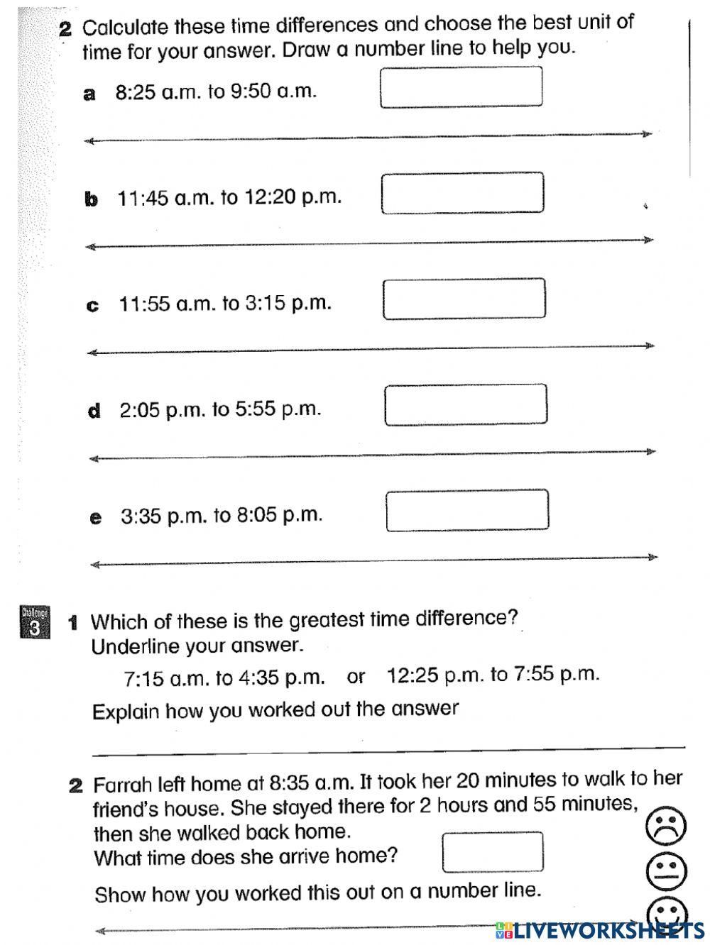 Time intervals WB Maths Grade 3 online exercise for | Live Worksheets