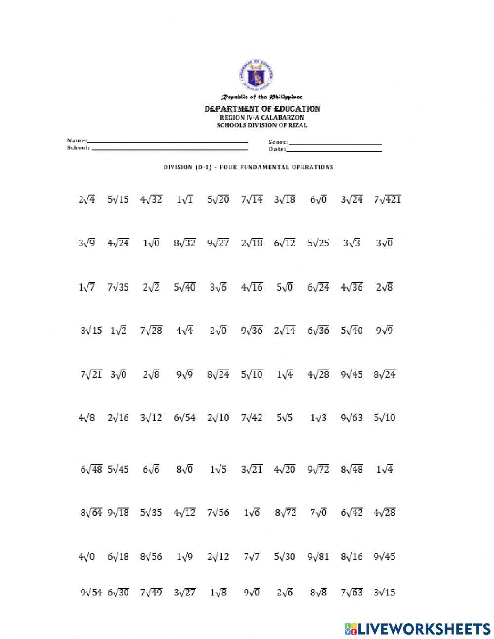 Diagnostic Dril… | Free Interactive Worksheets | 1514602