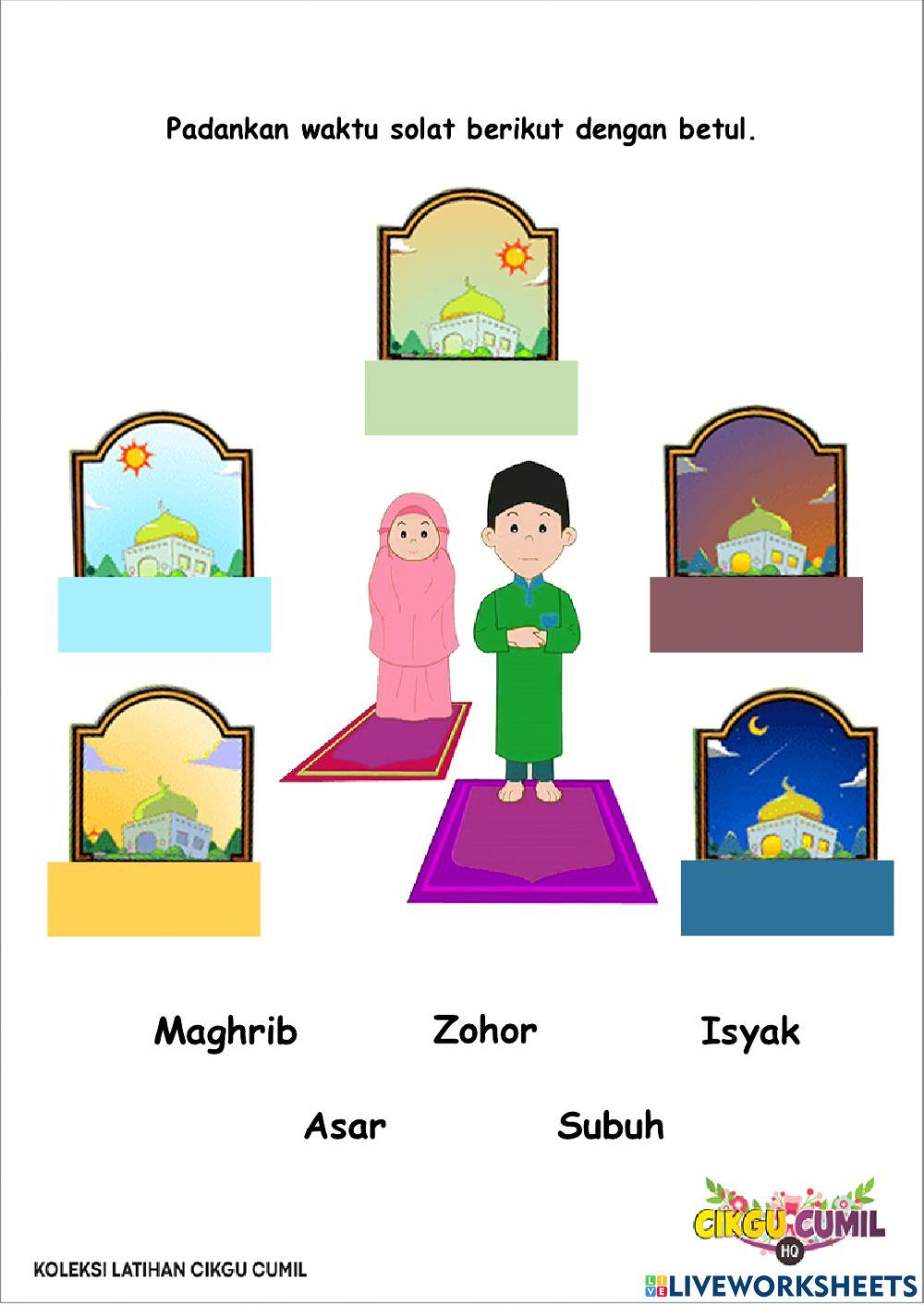 Waktu Solat free online exercise | Live Worksheets