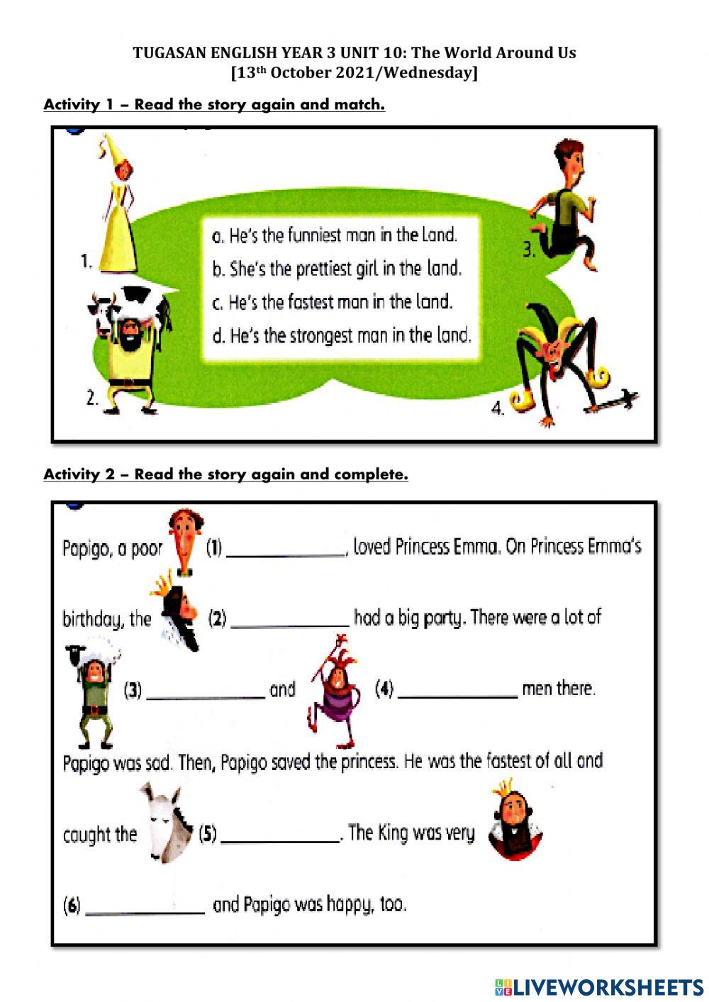 Get Smart Plus 3 Module 10 (Reading2 Wk3) worksheet | Live Worksheets