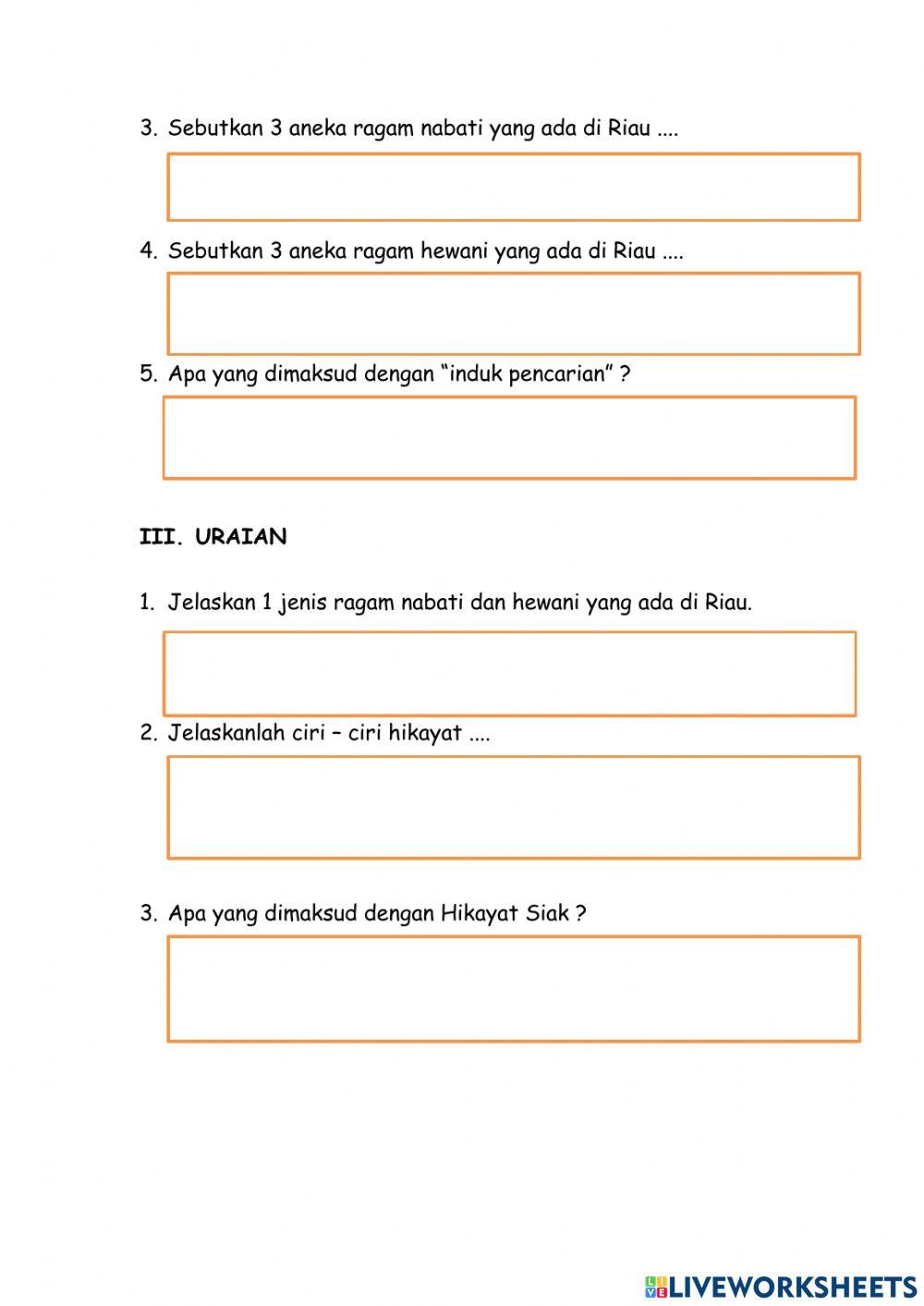 Mid BMR p6 worksheet | Live Worksheets