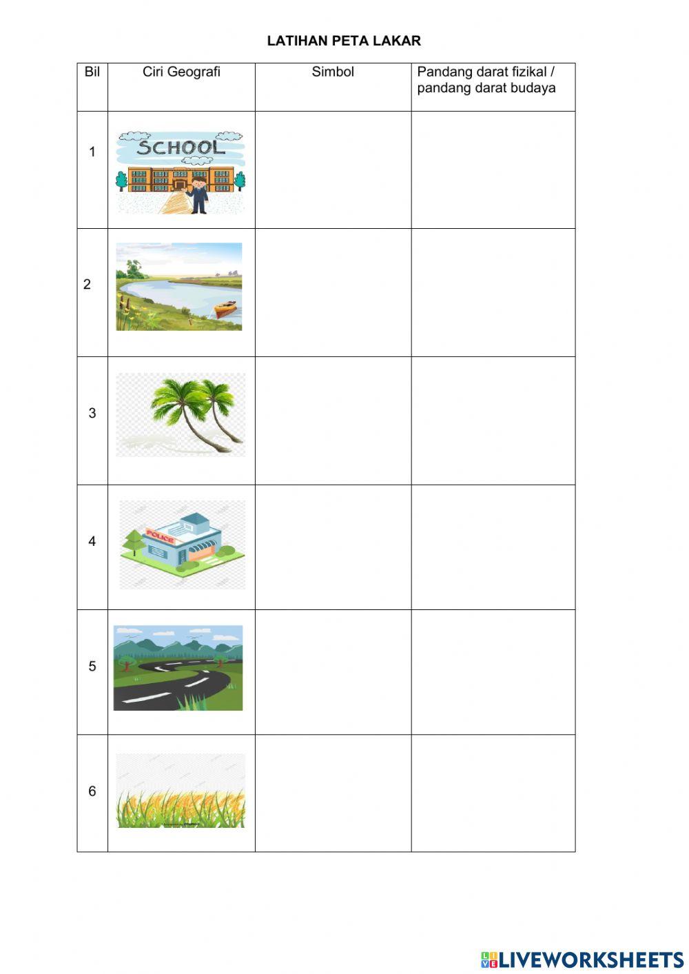 Bab 3 Peta Lakar interactive worksheet | Live Worksheets