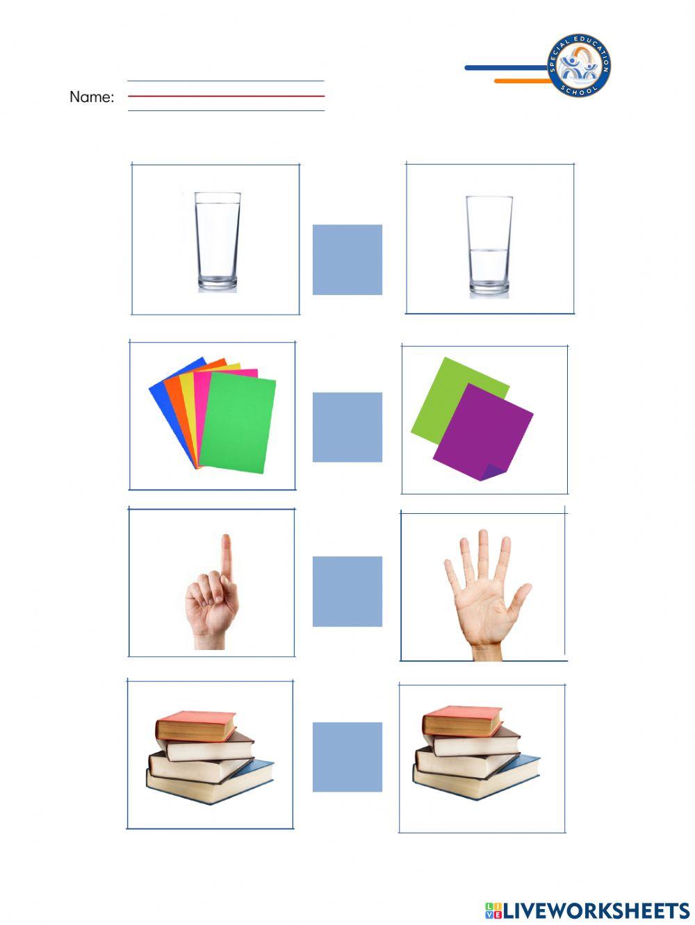 Non-Equivalent and Equivalent worksheet | Live Worksheets