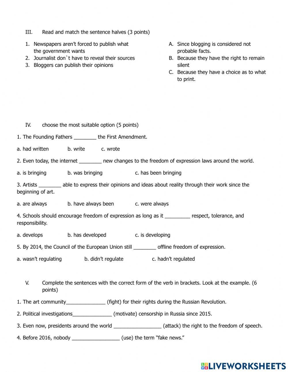 Lang 8th 1st bi… | Free Interactive Worksheets | 6743174