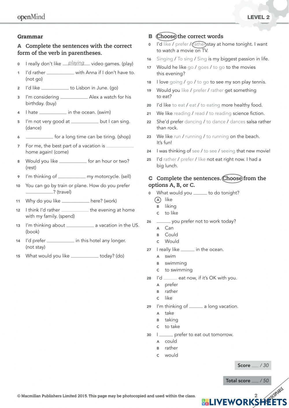 Unit 8 test online exercise for | Live Worksheets