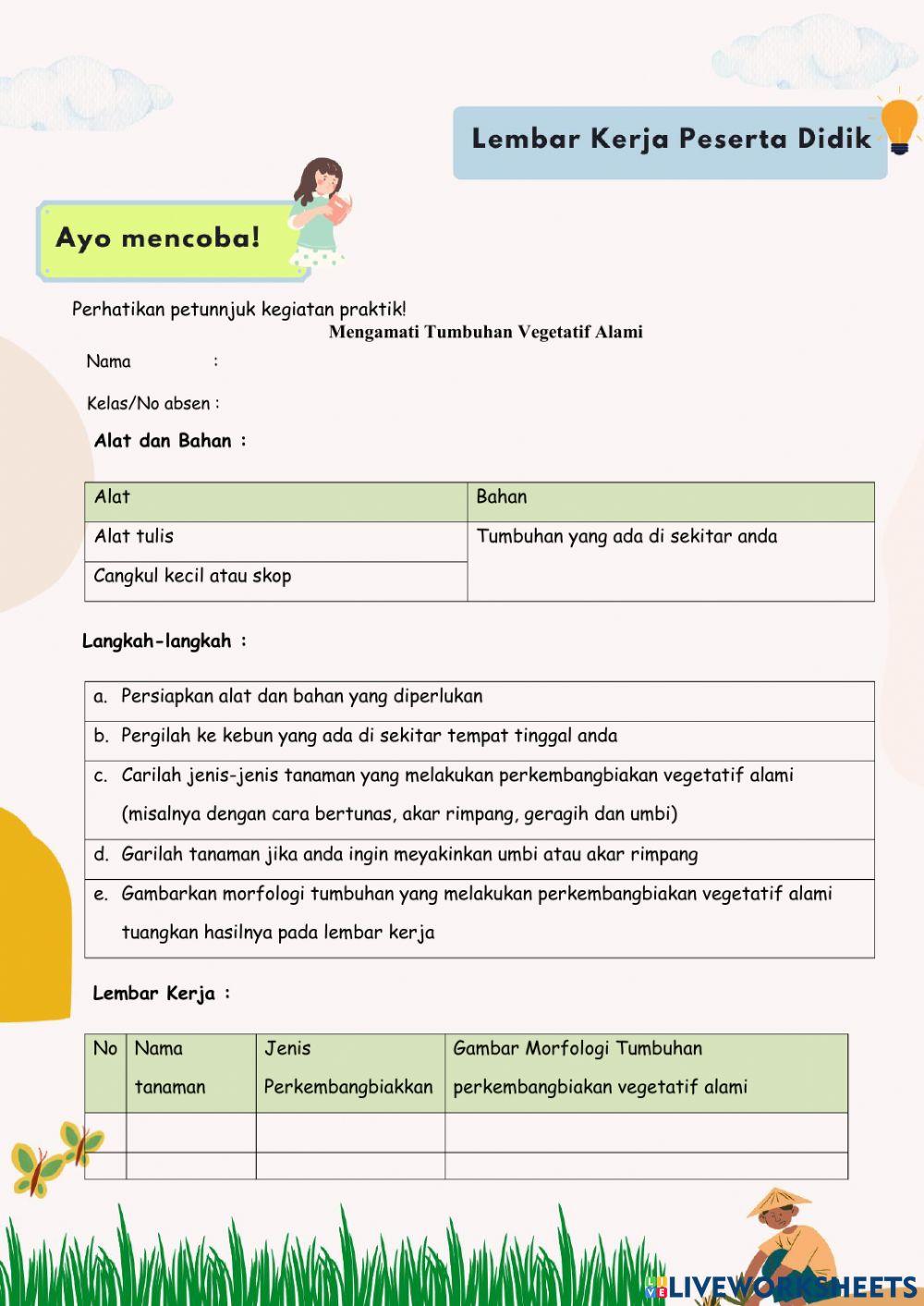 Lkpd ipa tema 1 subtema 3 kelas 6 1518633 | Mutiara An