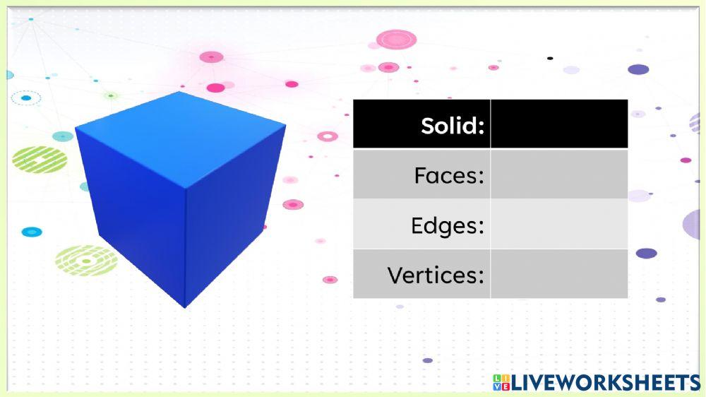 Solid Shapes - characteristics worksheet | Live Worksheets